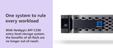 The NetApp® AFF C190 storage system delivers all the benefits of flash ...
